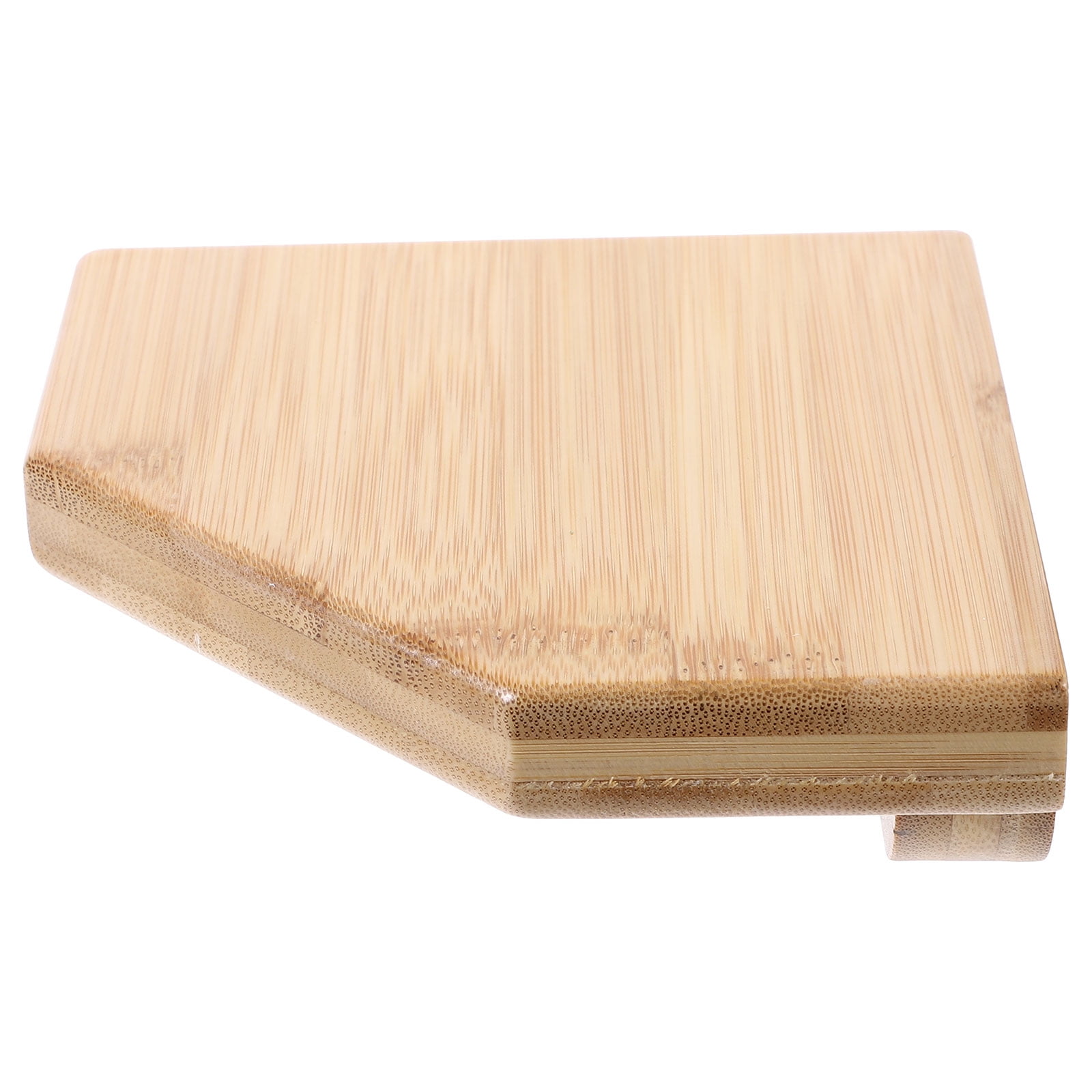 YuYiSan 1 Set Corner Wall Shelf Punch Free Bamboo Wall-mounted Floating ...