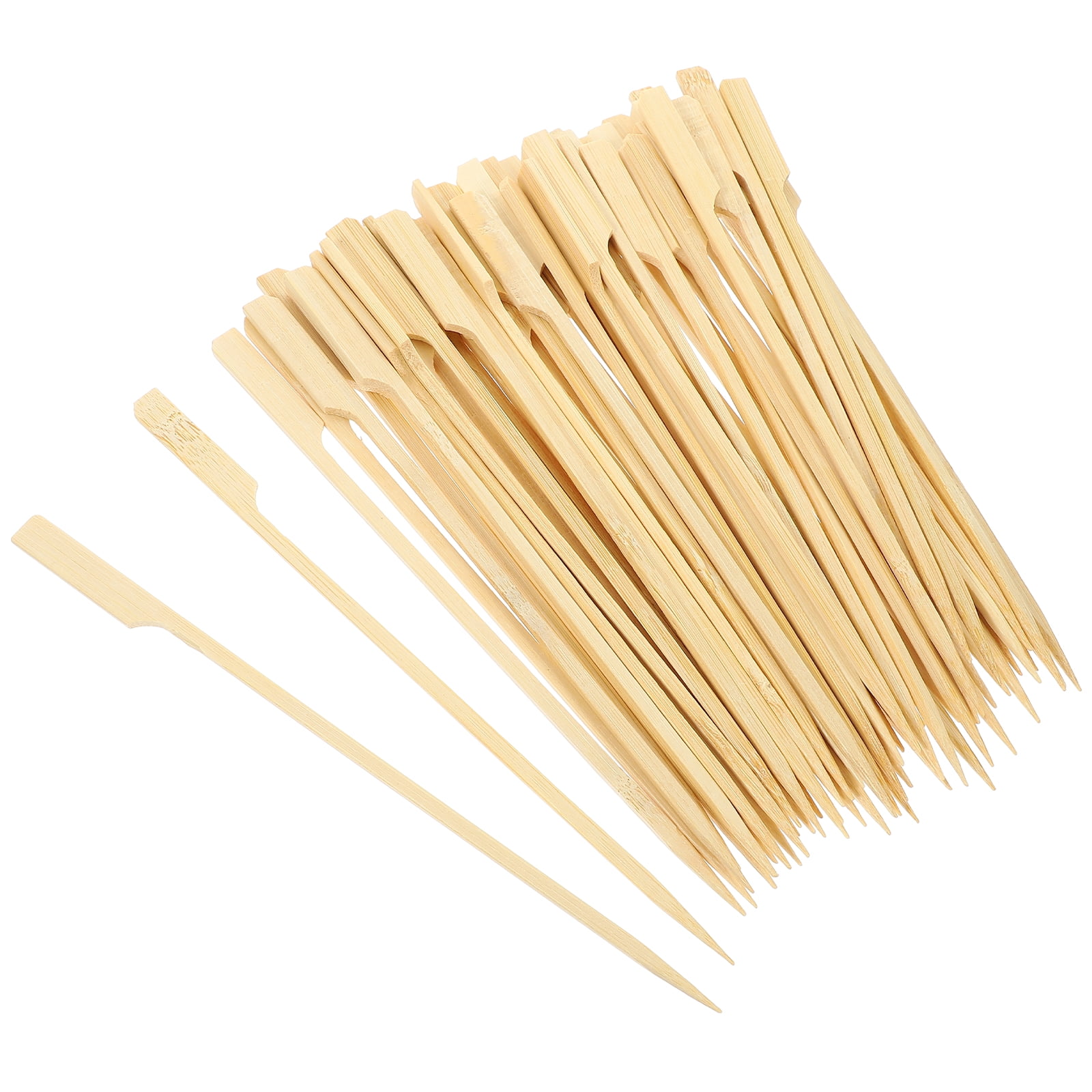YuYiSan 200Pcs Convenient Bamboo Sticks Multi-function Barbecue Skewers ...
