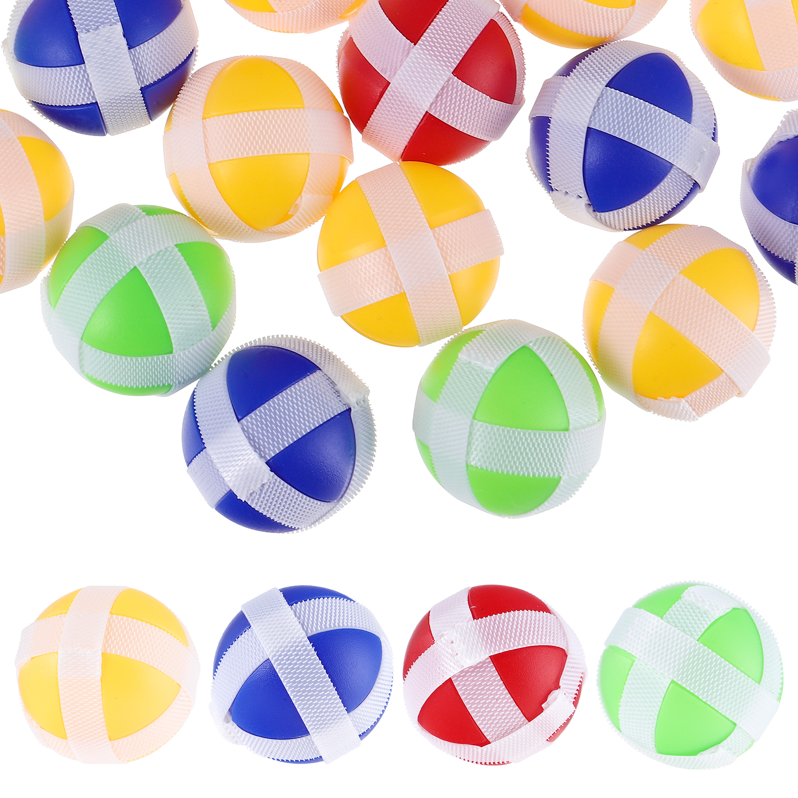 YuYiSan 25Pcs Fabric Board Sticky Balls Hook and Loop Balls Darts Game ...