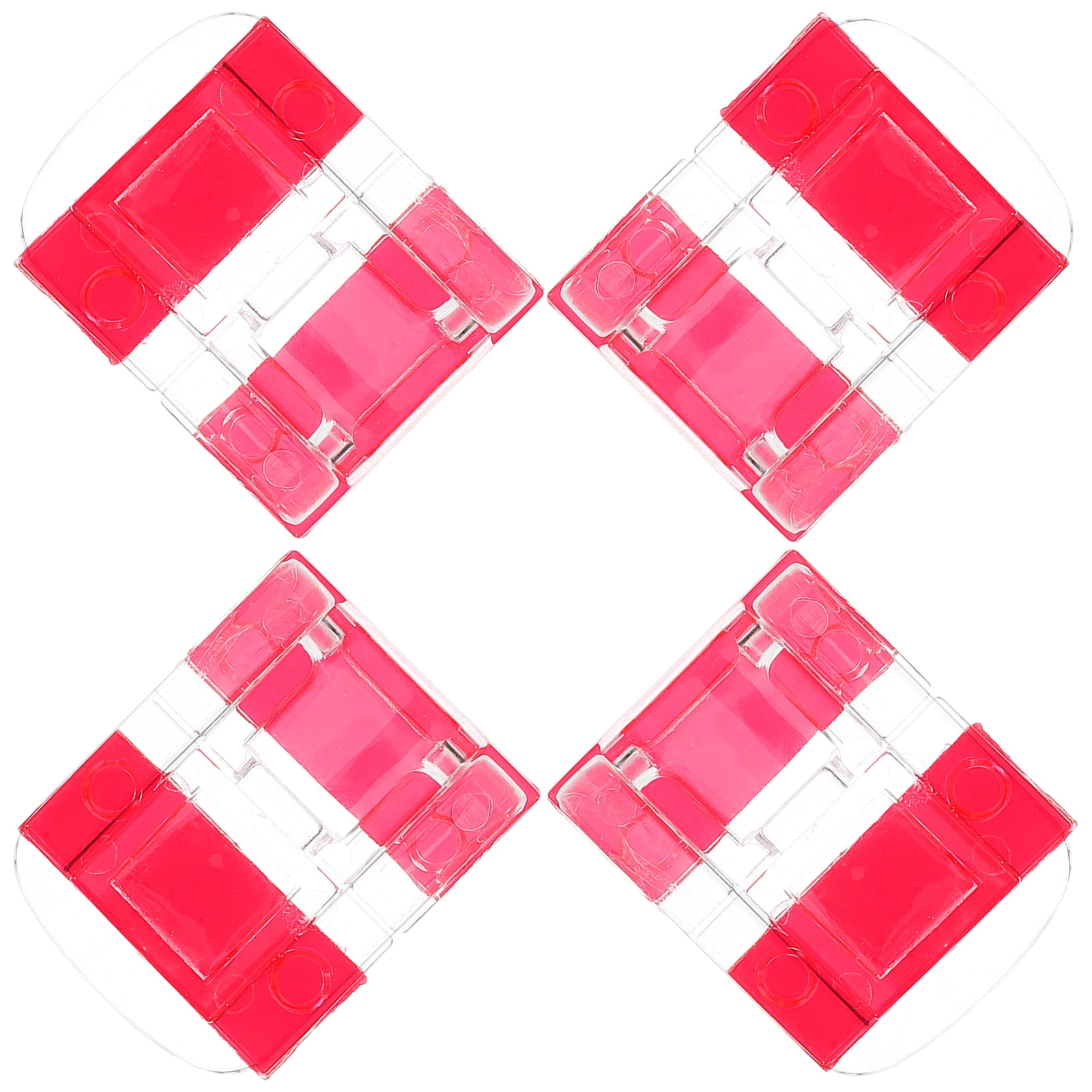 YuYiSan 4pcs Self-adhesive Acrylic Hasp Buckle Hasp Lock Flat Mount ...