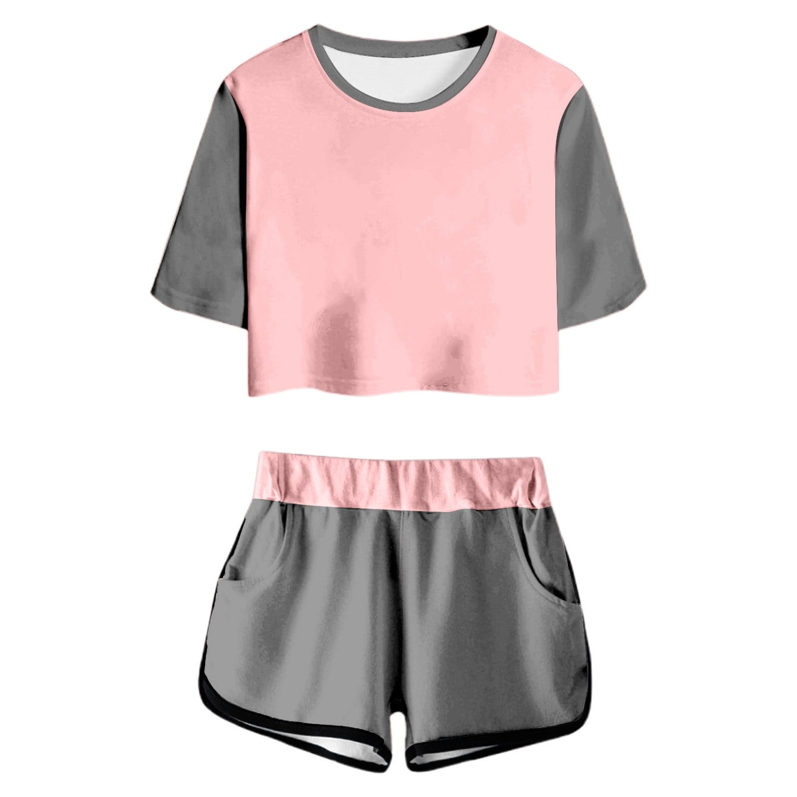 YuYuBao Toddler Girls Outfits Sets Summer Short Sleeve Top And Shorts ...