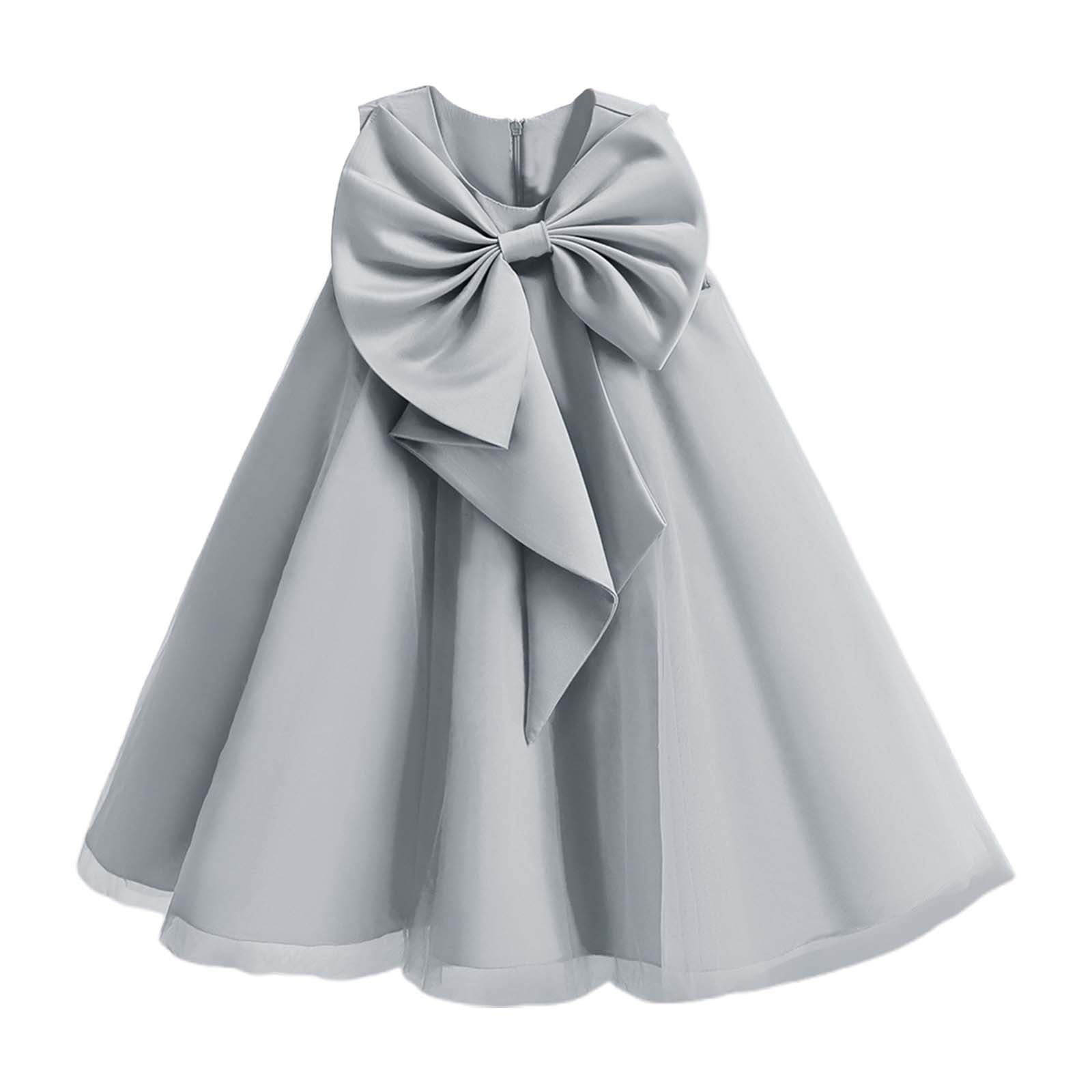 YuYuBao Toddler Girls Tulle Lace Dress Sleeveless Bridesmaid Flowers ...