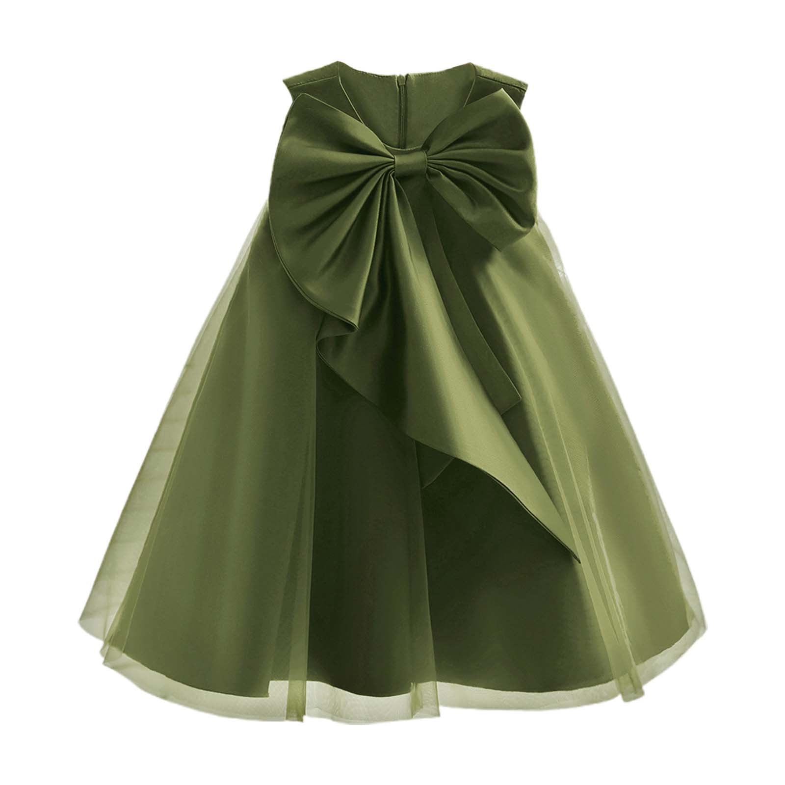 YuYuBao Toddler Girls Tulle Lace Dress Sleeveless Bridesmaid Flowers ...