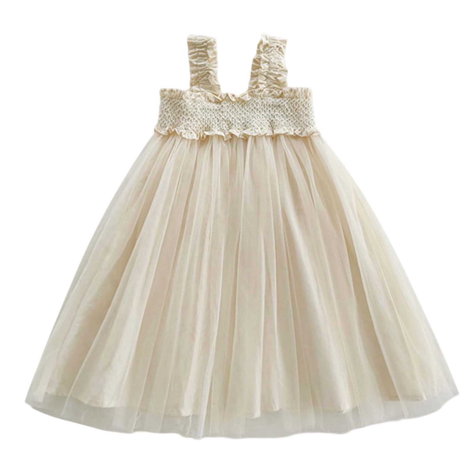 YuYuBao Toddler Girls sheer mesh net tulle Dress Sleeveless Mesh Lace ...
