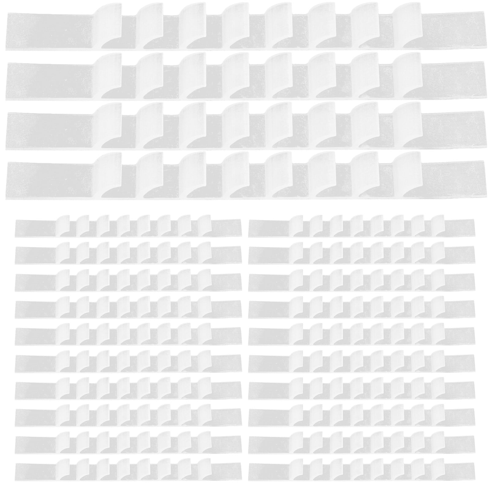 Yuan 100Pcs Non-Slip Hanger Grips Silicone Hanger Strips Adhesive ...