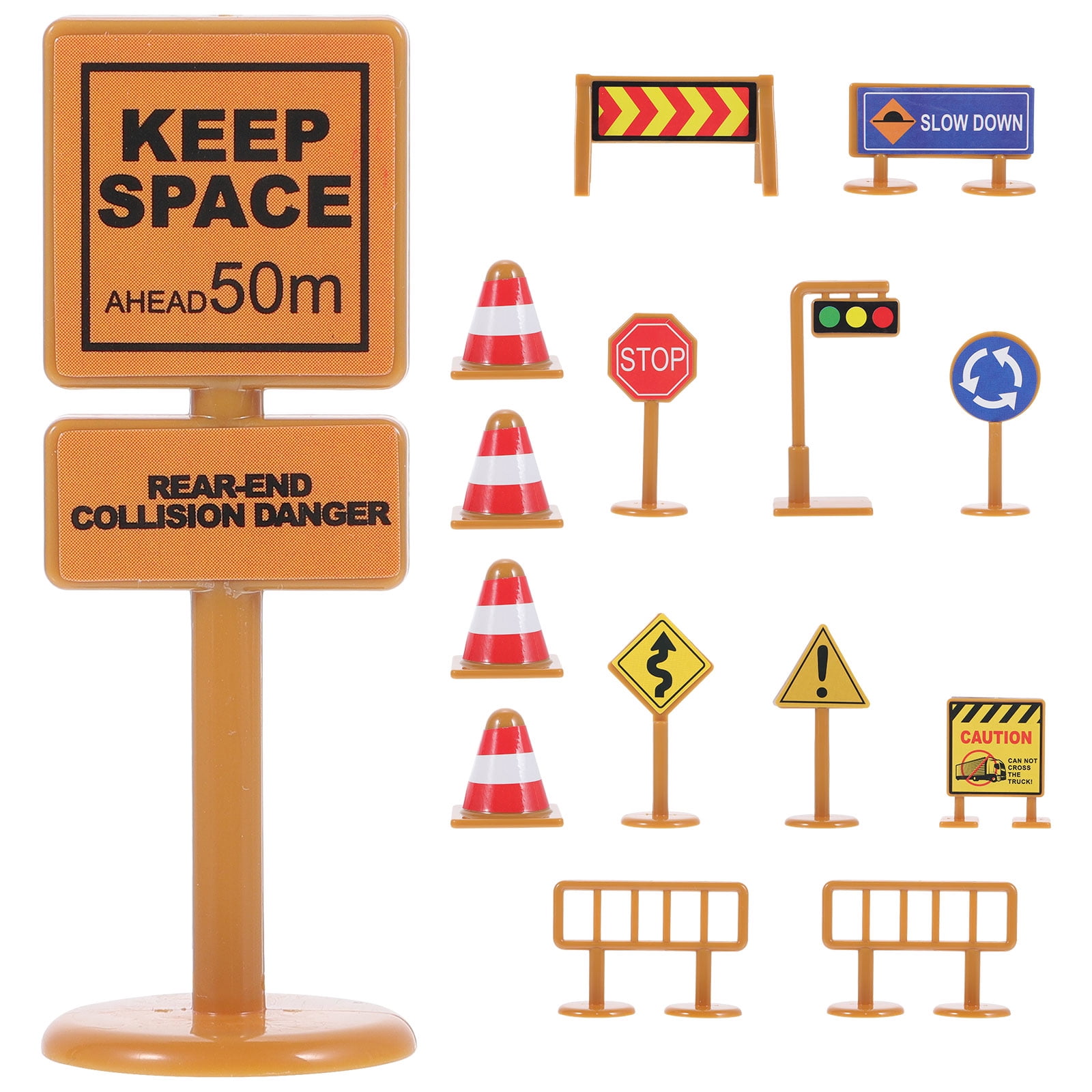 Yuan 30pcs Mini Traffic Road Signs Traffic Road Fences Toys Kids ...