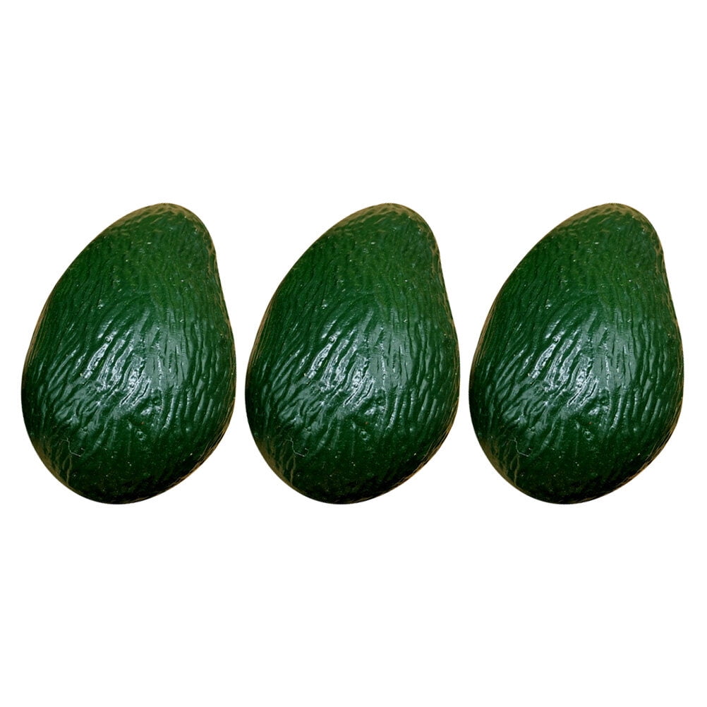 Yuan 3pcs Artificial Avocado Model Photo Props Plastic Avocado Models ...