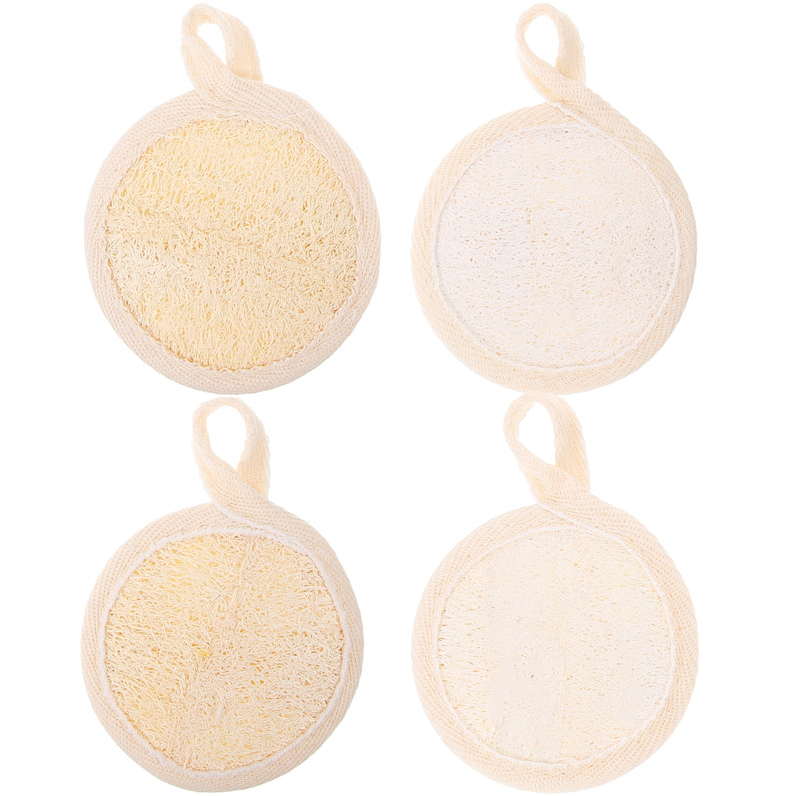 Yuan 4 pcs Exfoliating Face Scrubebr Facial Scrub Pads Facial Loofah ...