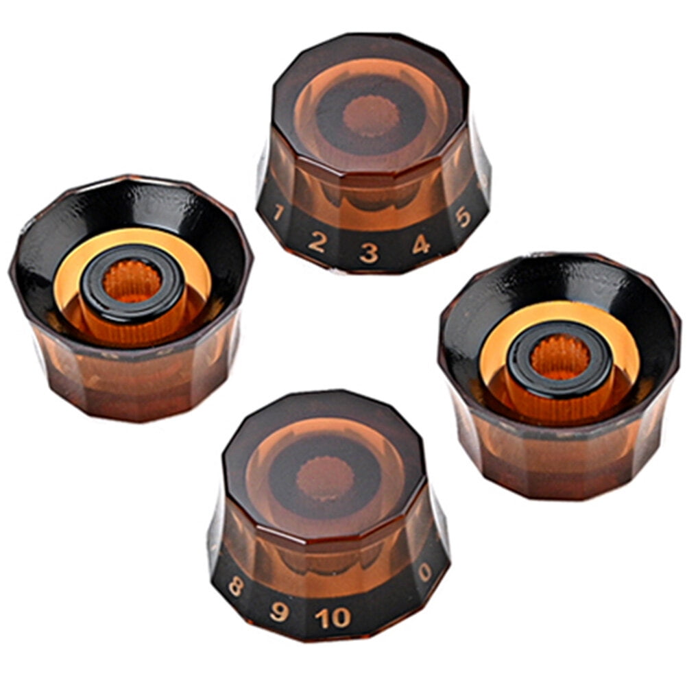 Yuan 4pcs Professional Electric Guitar Bass Volume Knobs Potentiometer ...