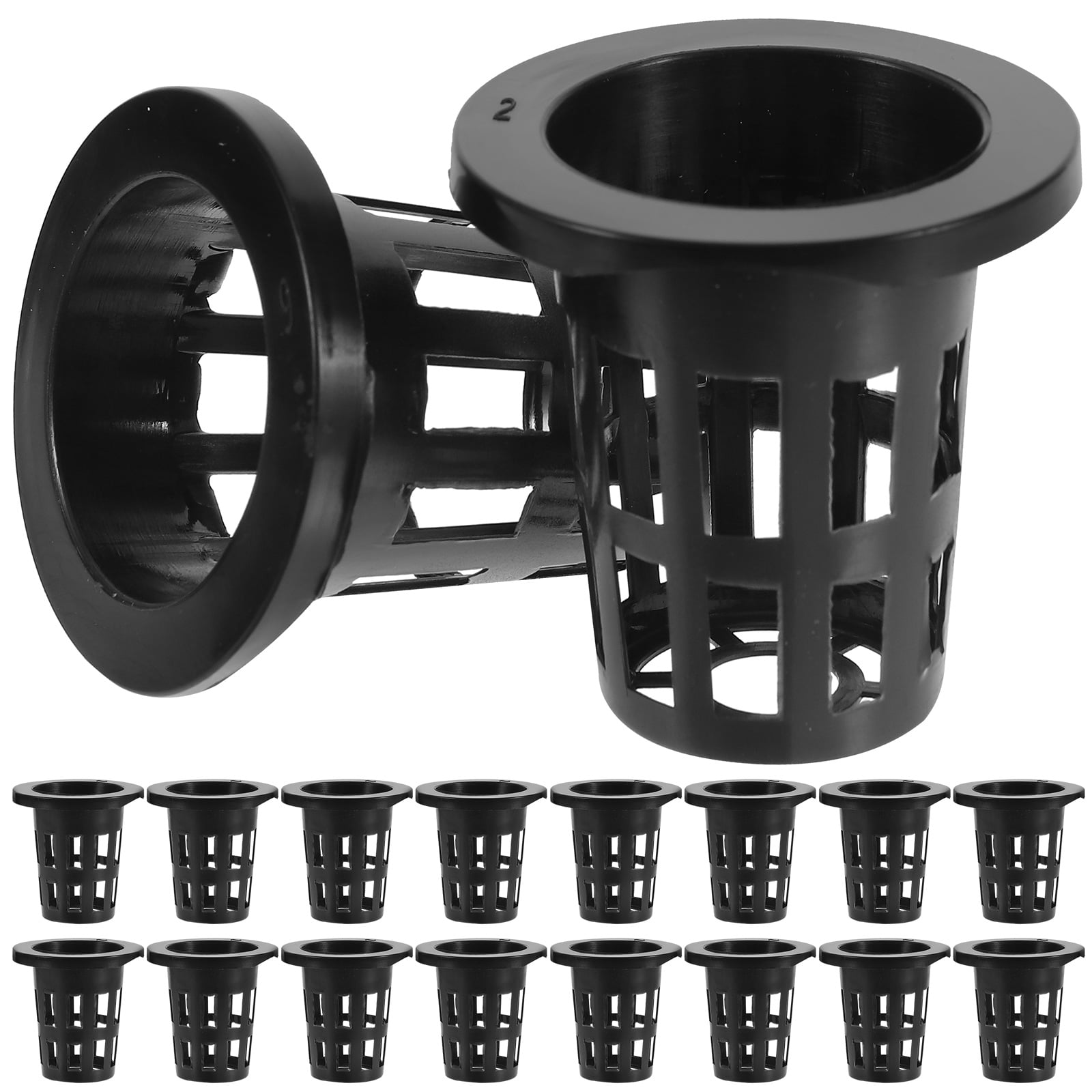 Yuan 50Pcs Hydroponic Planting Mesh Pots Mini Planting Baskets Slotted ...