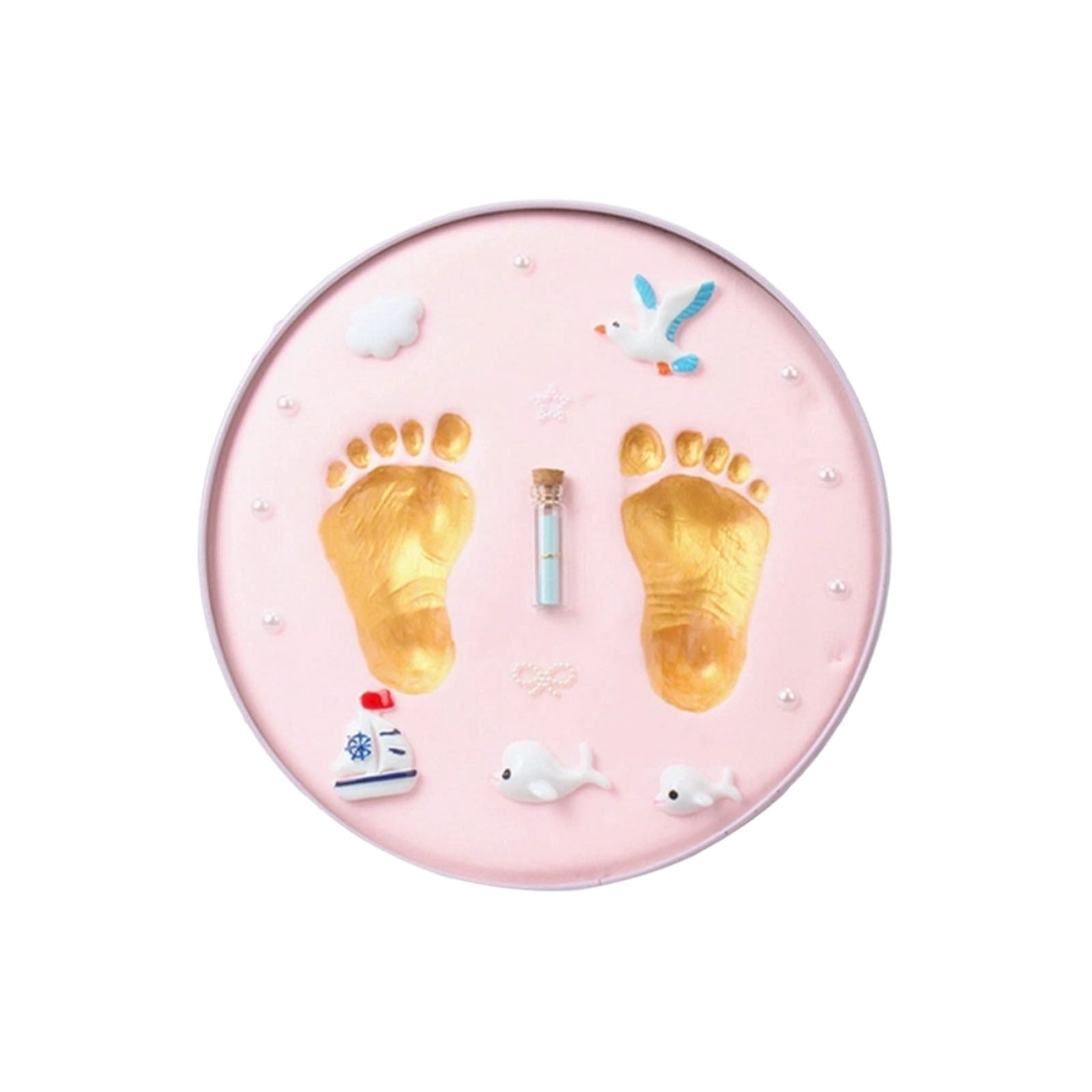 YuanGuangQ Handprint Kit for Newborn Baby, DIY Inkless Print Keepsake ...