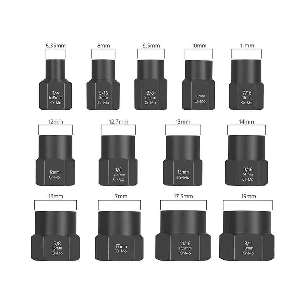 Yuangui 1 Set Lug Nut Remover Stripped Lug Nut Remover Tool For Rust ...