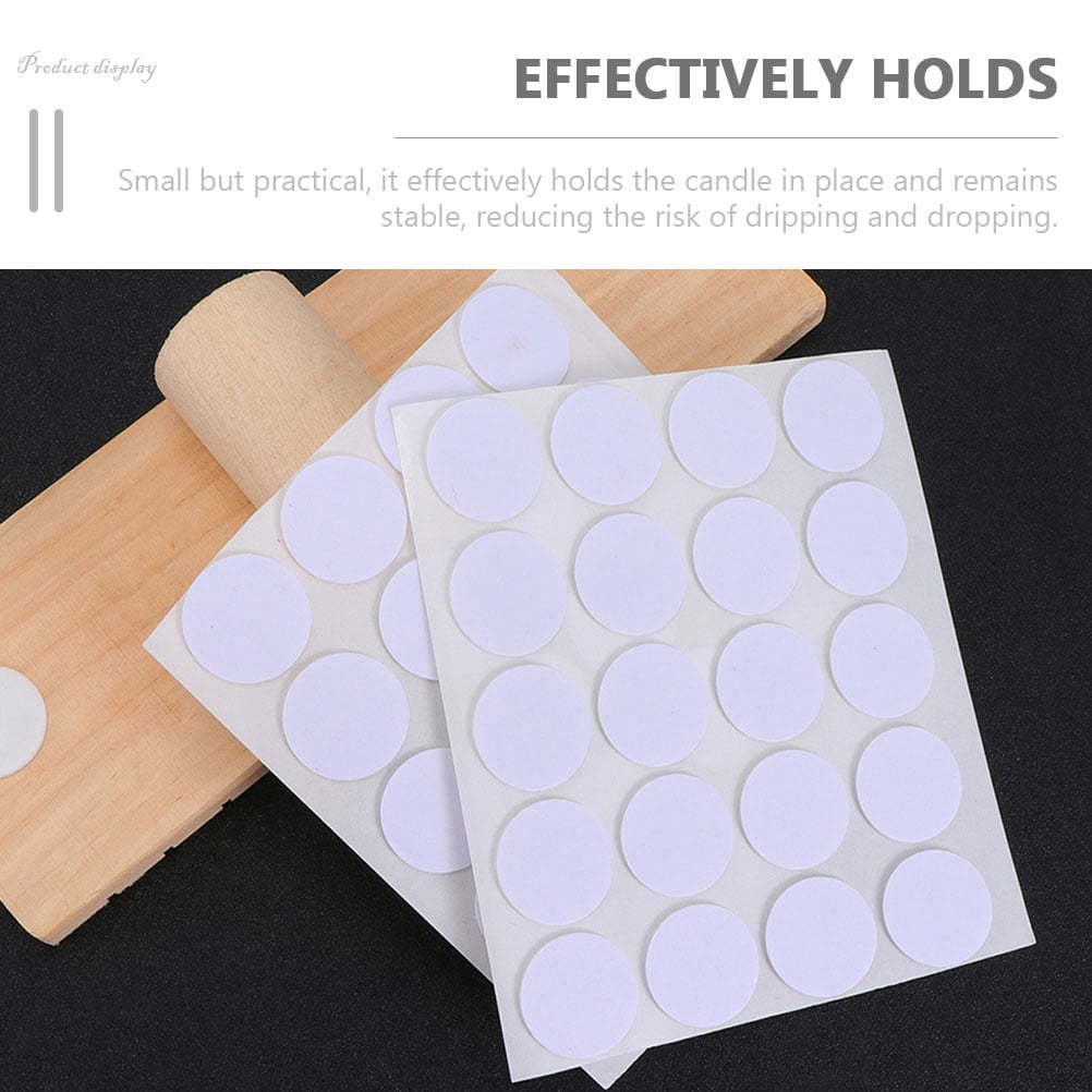 Yuangui 10 Sheets Candle Sticky Holder Adhesive Inserts Foam Double ...