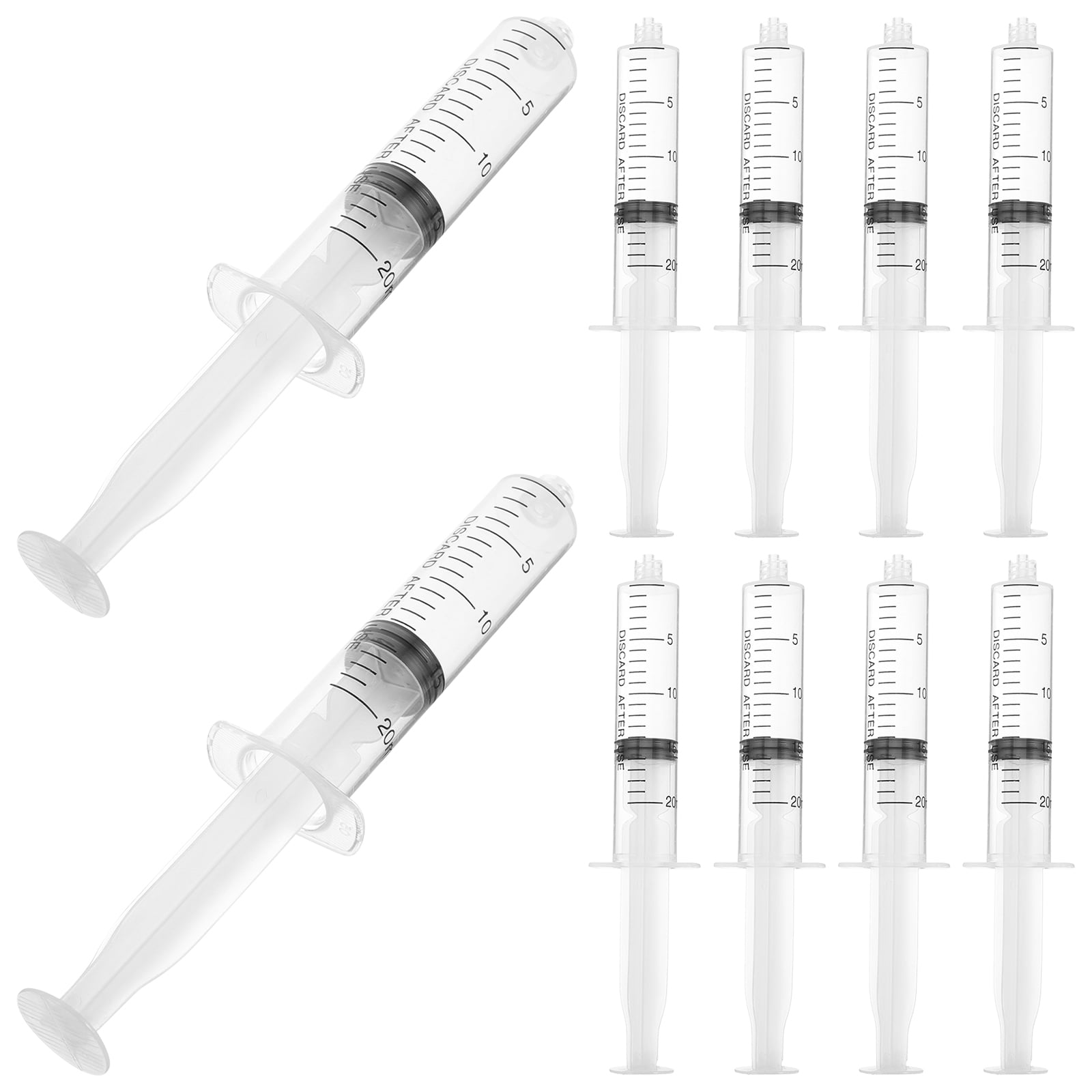 FRCOLOR Syringe without Needle 20 ml Transparent Plastic Injector for ...