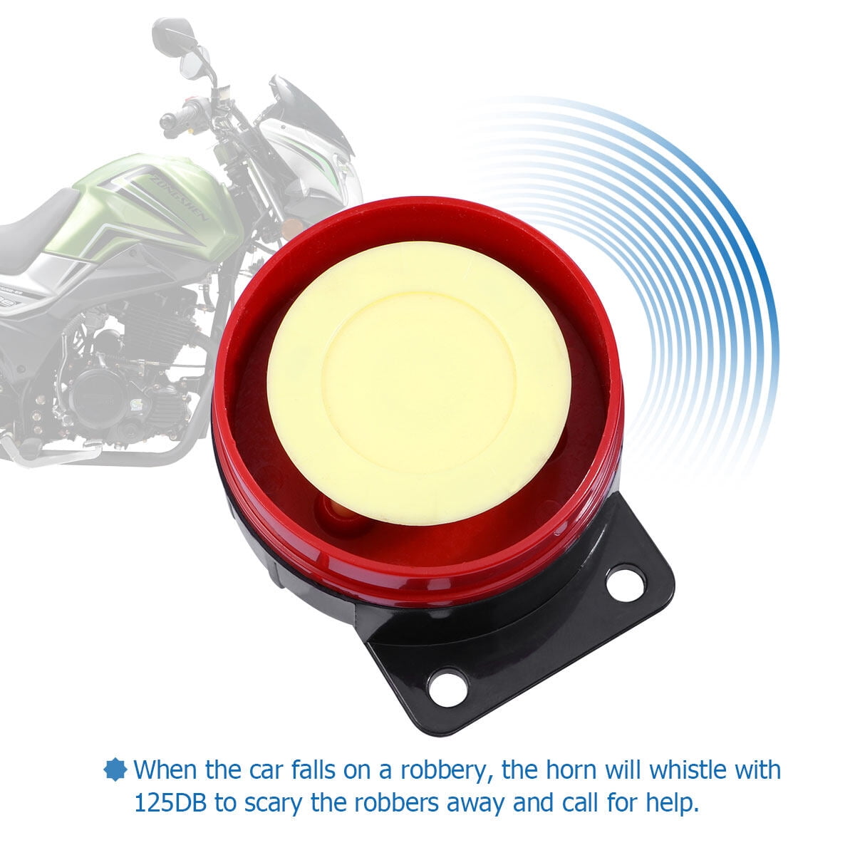 Yuangui 12V Motorcycle Alarm - Remote Engine Lock/Unlock - Universal ...