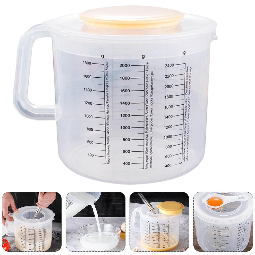Yuangui 2.5L Pancake Batter Mixing Cup with Scale - Kitchen Container ...