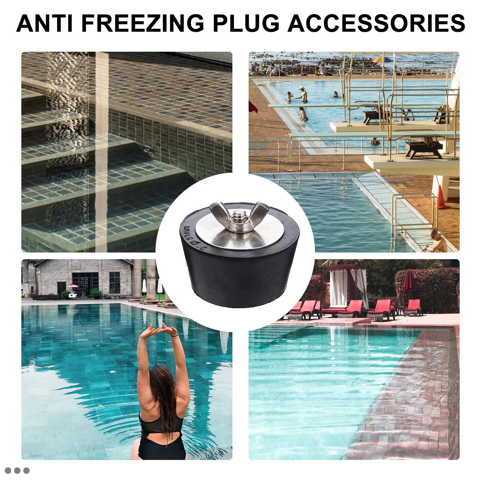 Yuangui 2 Pool Winterizing Plug Heavy Duty Rubber Swimming Pool Winter ...