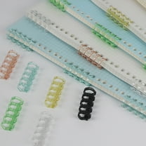 Chris-Wang 10Pcs Metal 3-Ring Binding Spines Combs, Loose Leaf Binder ...