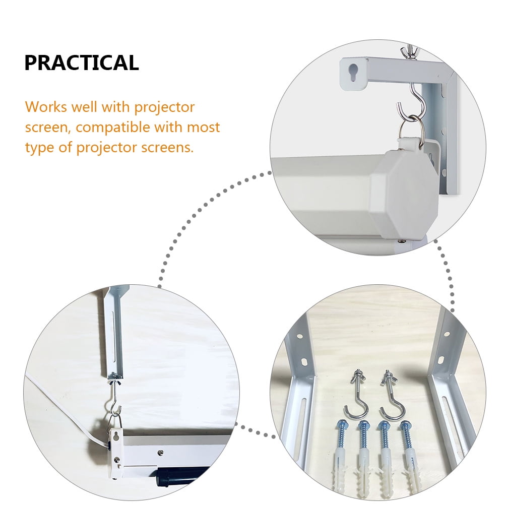 Yuangui 2pcs Projector Screen Ceiling Mounts Mounting Hook Brackets for ...