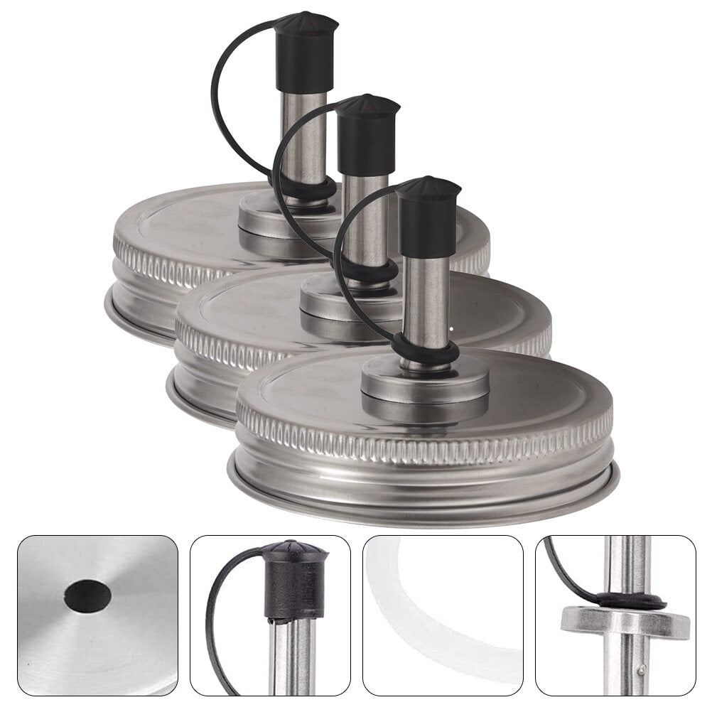 Yuangui 3Pcs Jar Oil Spout Lids Oil Pour Spout Dispenser Lids Jar Lid ...