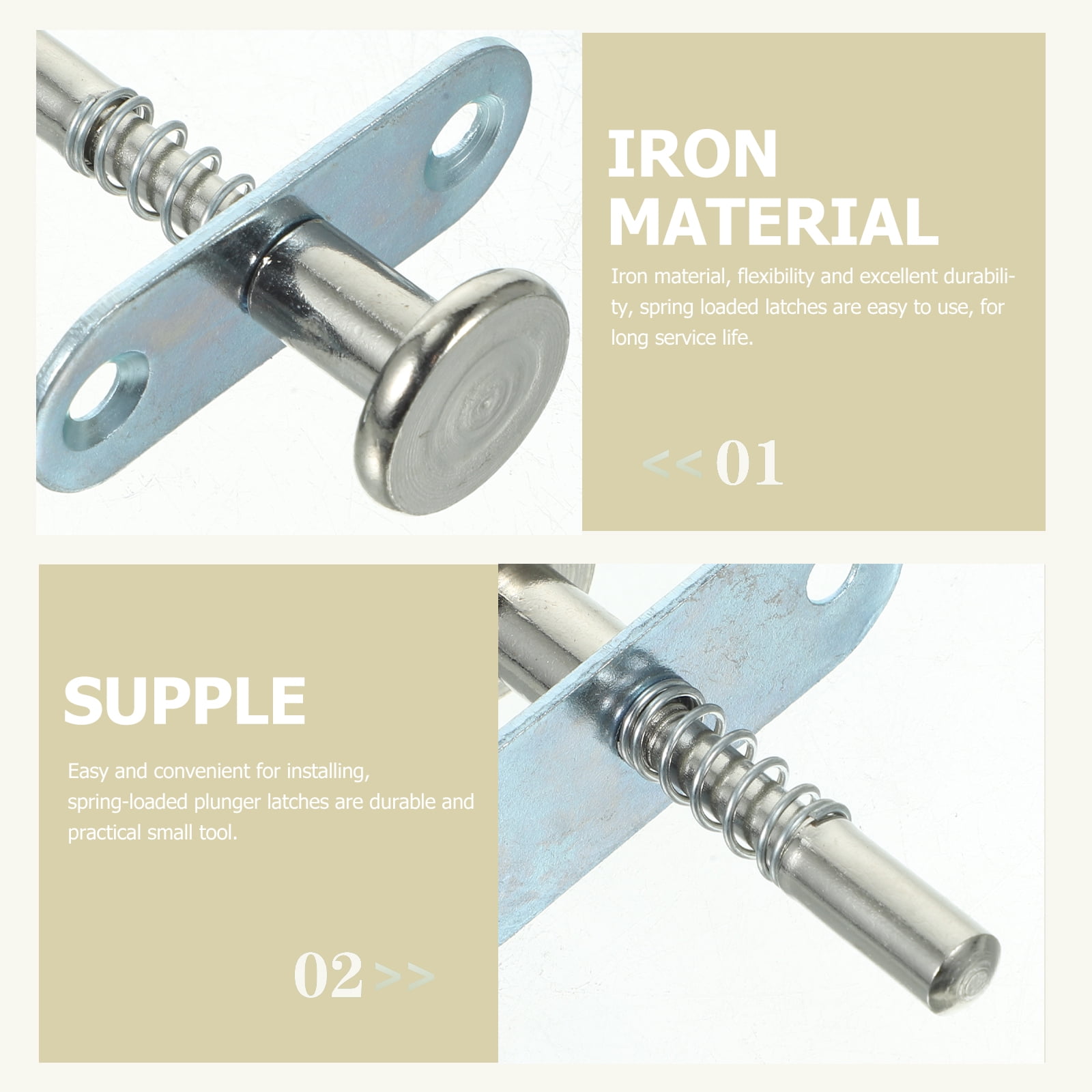 Yuangui 4pcs Iron Plunger Latches for Furniture and Bed Hardware ...