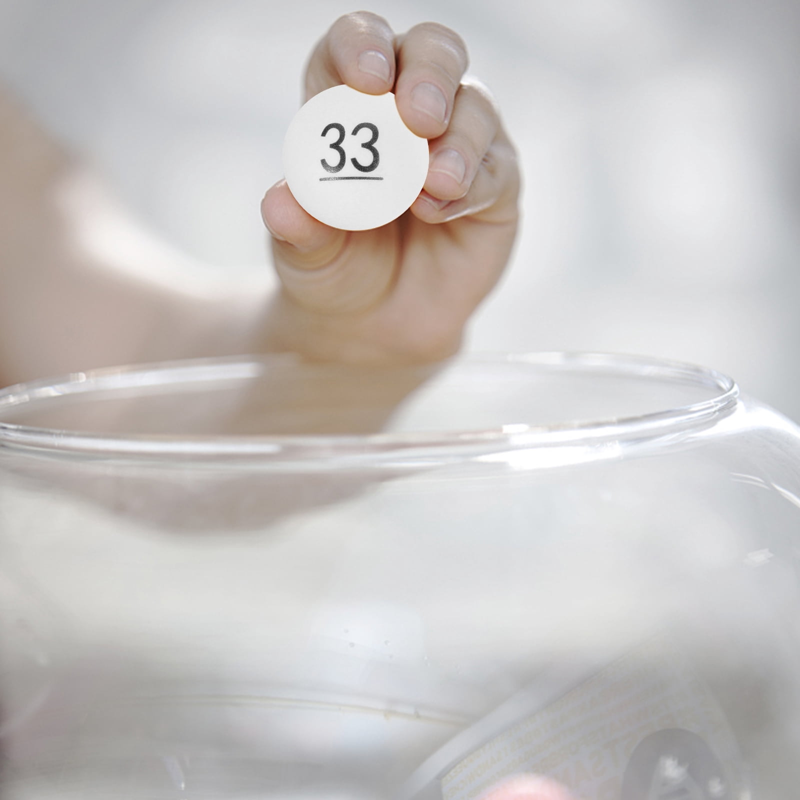 Yuangui 50Pcs Numbered Lottery Balls Game Balls Props Plastic Number ...