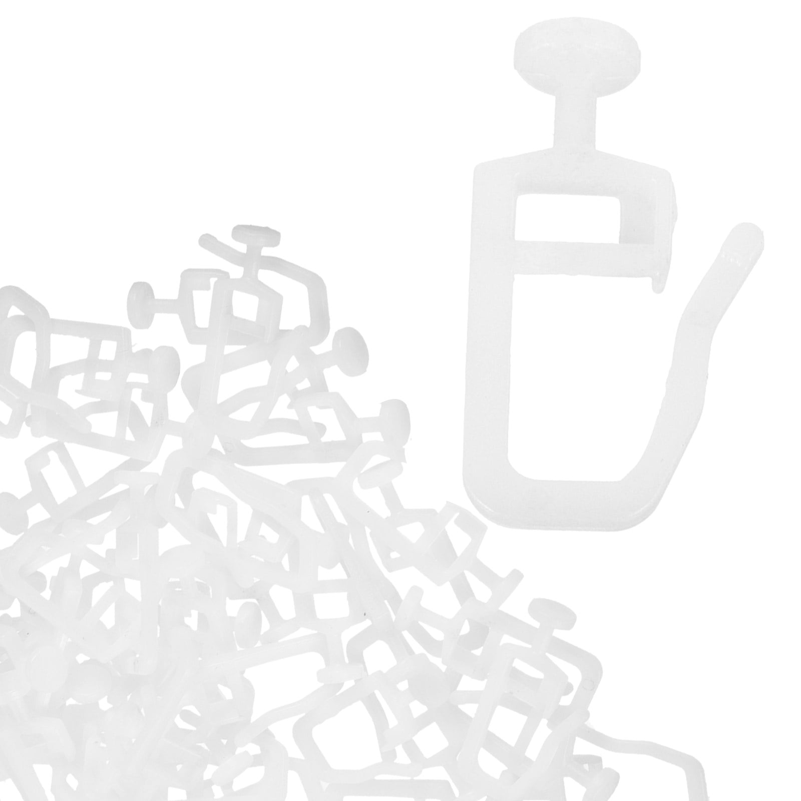 Yuangui 50pcs Plastic Curtain Track Rollers for Blinds Curtains Shower ...