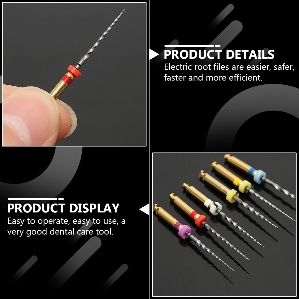 Dental Bracket Fixture with Material for Canal Enlargement 6PCS ...