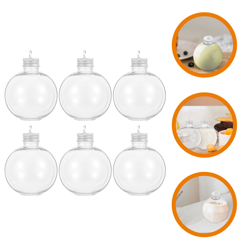 Yuangui 6pcs Clear Fillable Light Bulb Ornaments for DIY Christmas ...
