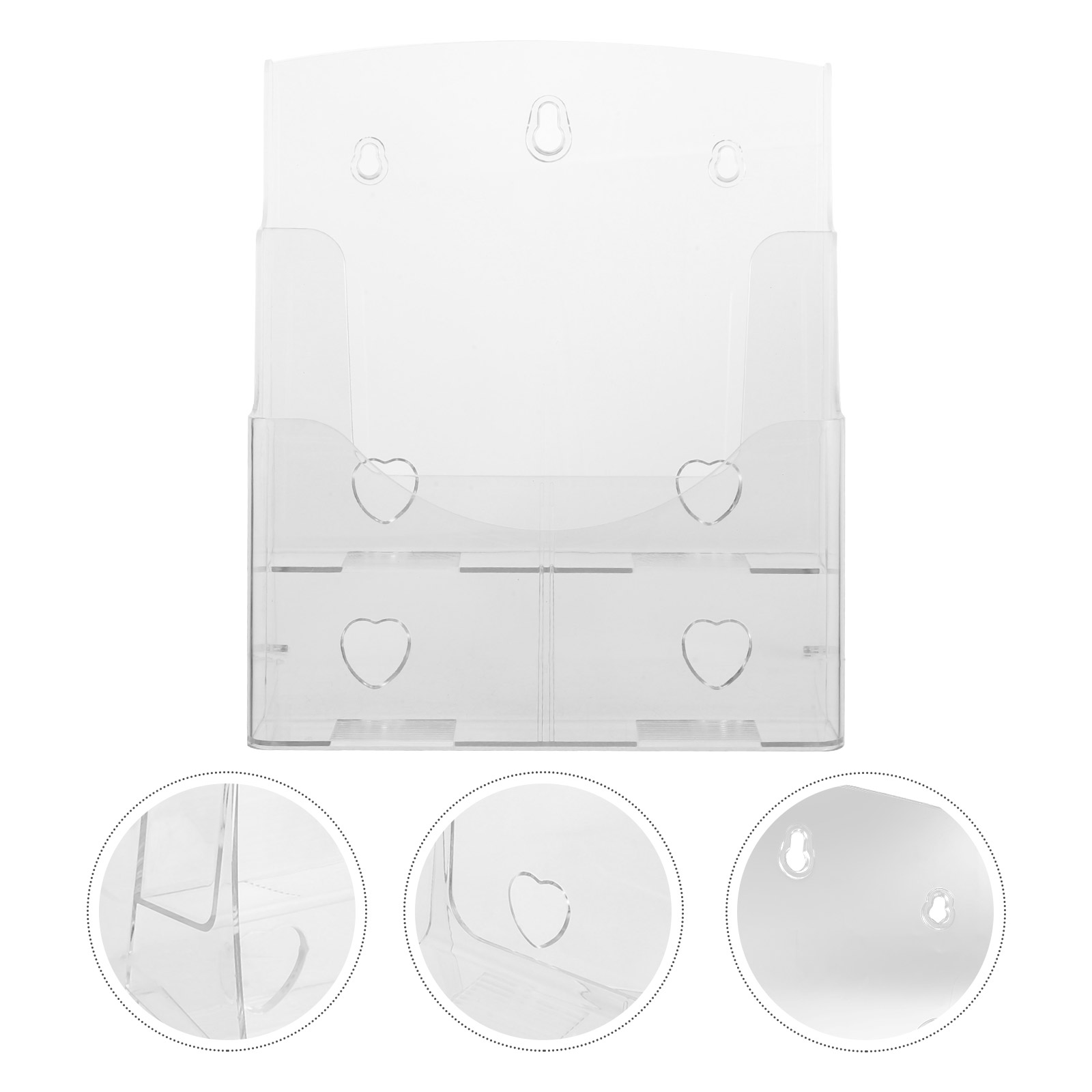 Yuangui Acrylic Wall File Holder Magazine Rack Wall Mount Document ...