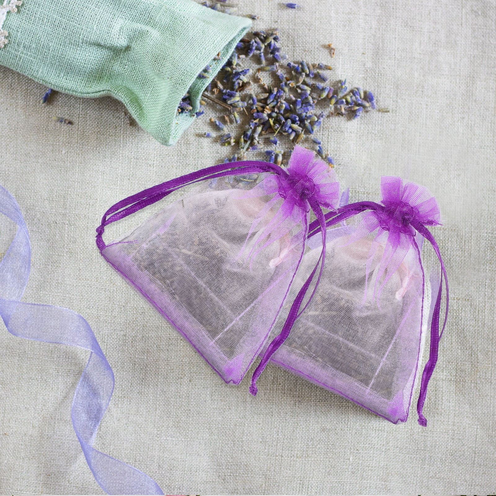 Yuangui Bags Drawstring Candy Jewelry Pouches Organza Sheer Sachet ...