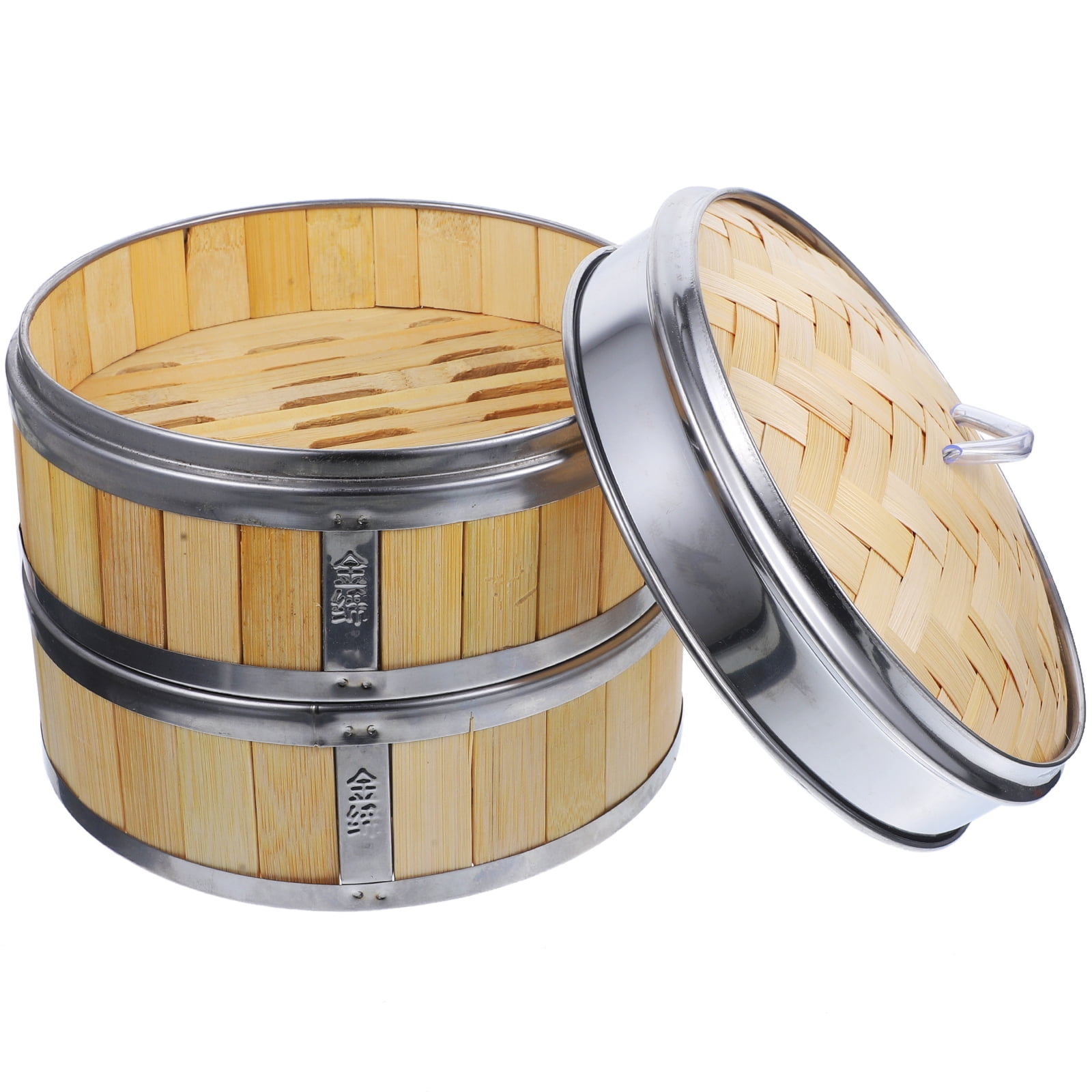 Yuangui Bamboo Steamer Set for Chinese Food and Vegetables - Walmart.com