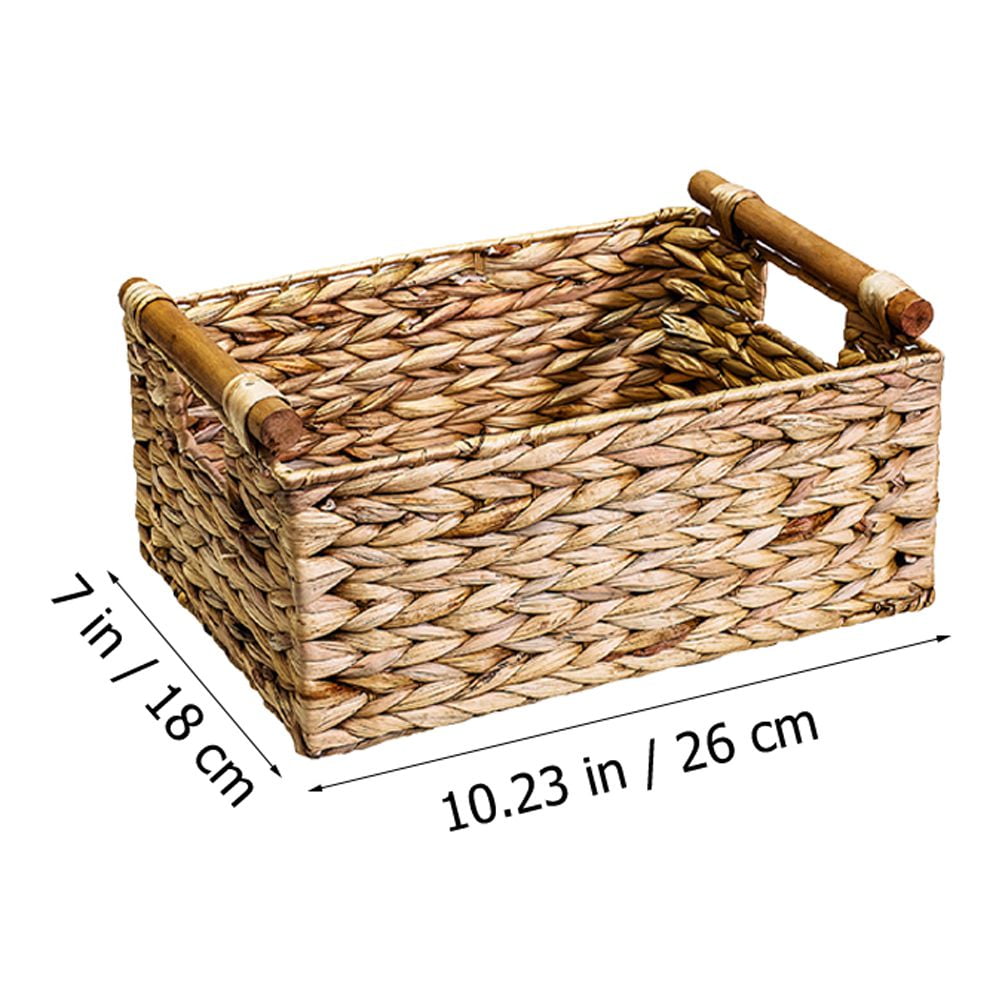 Yuangui Basket Fruit Rattan Storage Wicker Bowl Bread Tray Woven ...
