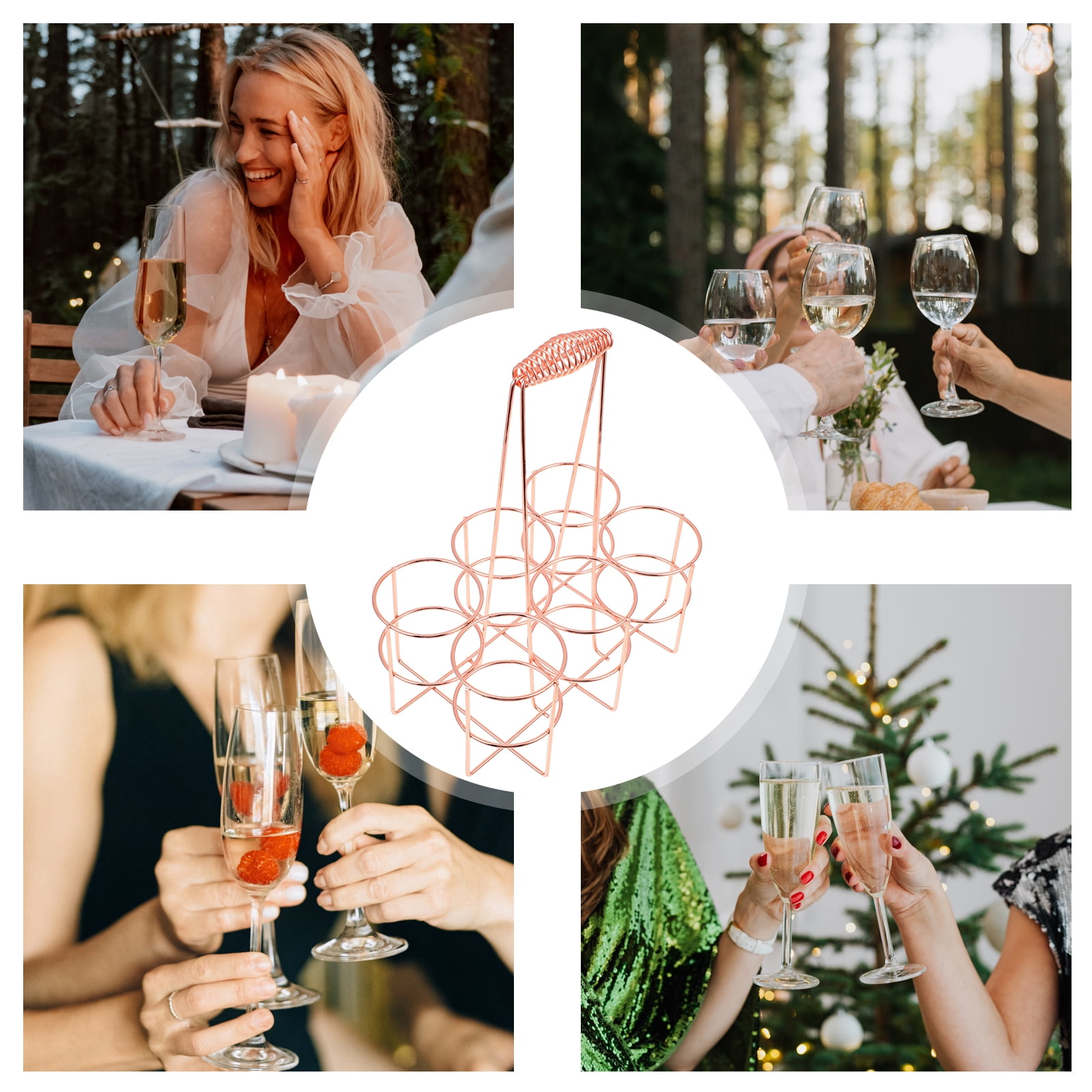 Yuangui Beerbottle Holder Storage Pack Carrier Caddy 6 Rack Metal Rack ...