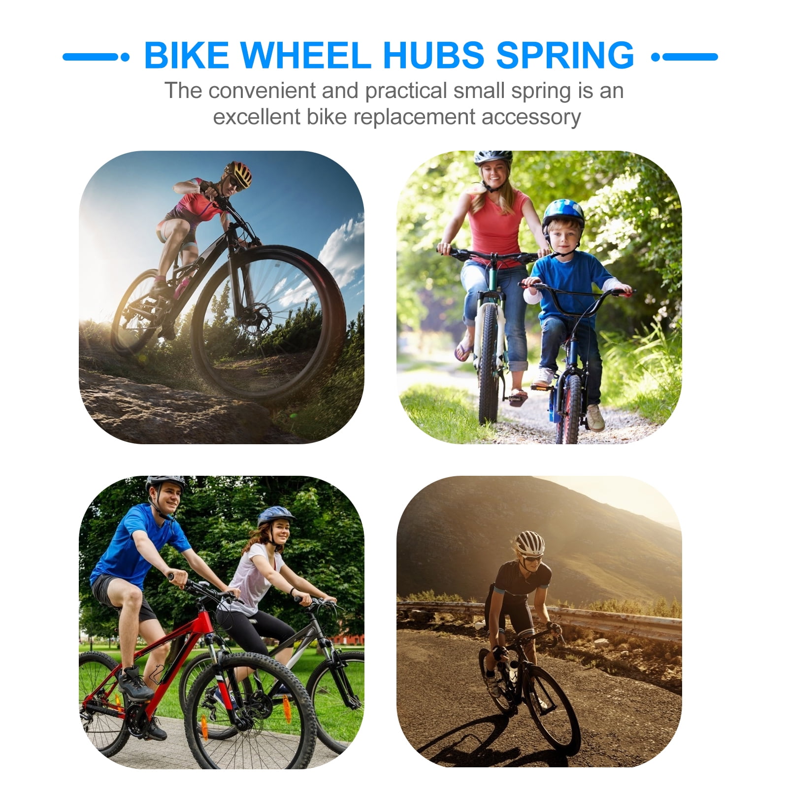 Yuangui Bike Wheel Springs Replacement Spring Parts Replacement Skewer ...