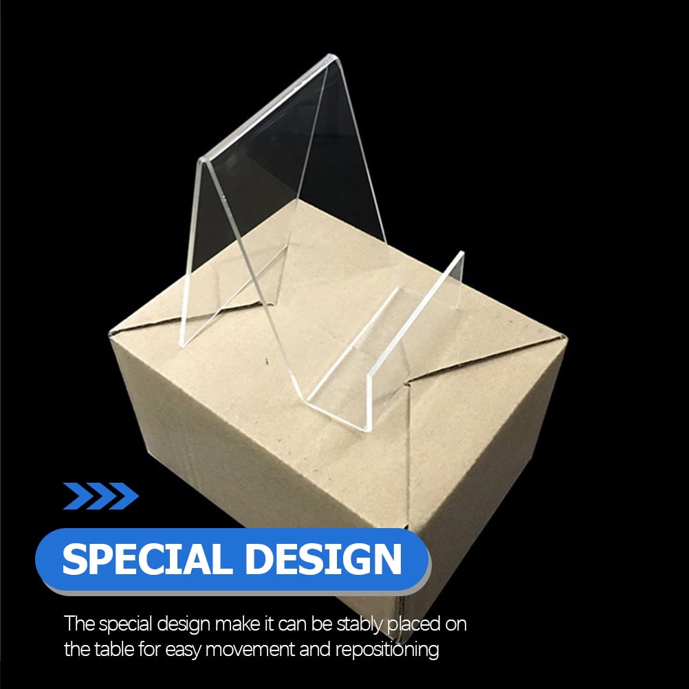 Yuangui Book Bookend Stand Rack Stopper Bookshelf Desk Clear Display ...