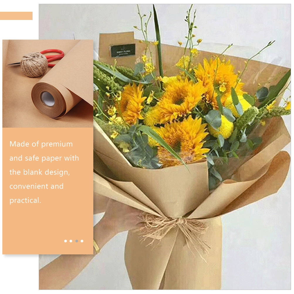 Yuangui Brown Kraft Paper Roll for Gift Packing & Crafts - Walmart.com