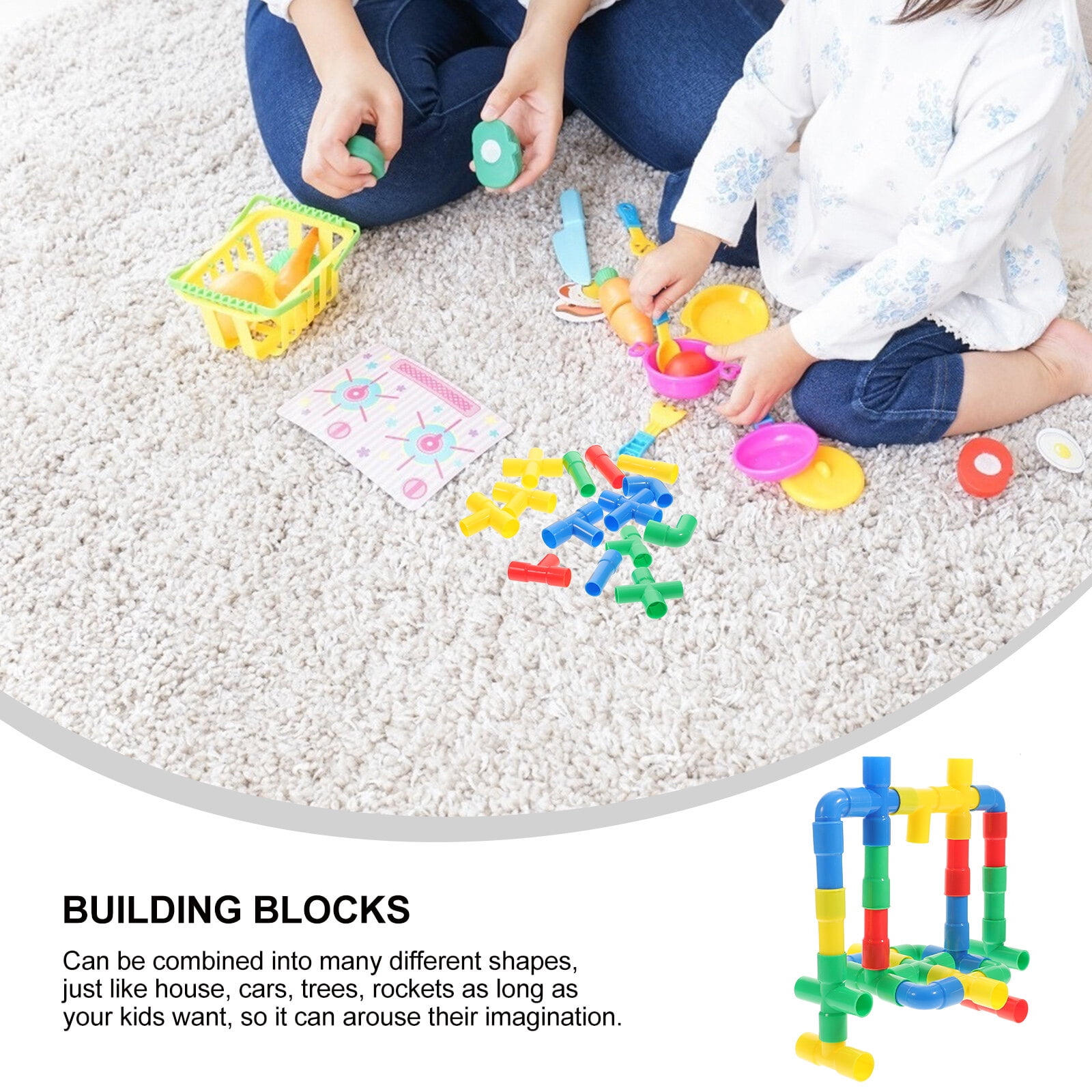 Yuangui Building Blocks Tube Educational Toys Blockpipestem ...