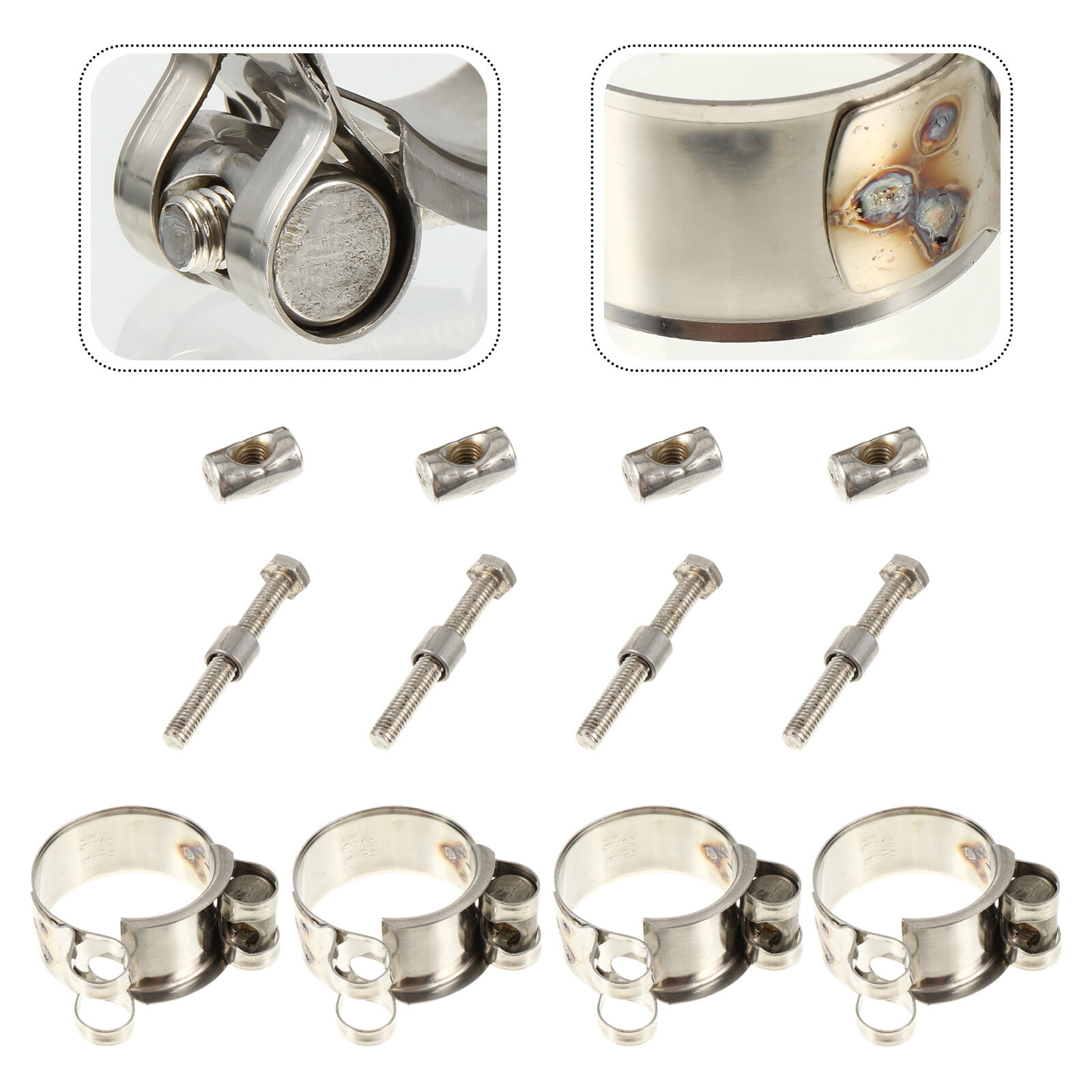 Yuangui Clamp Pipe Hose Stainless Steel Clamp Duct Tube Ear Clamps Fuel ...