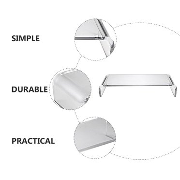 Fenge Acrylic Monitor Stand Riser, 42.5 Inches Dual Acrylic Monitor ...