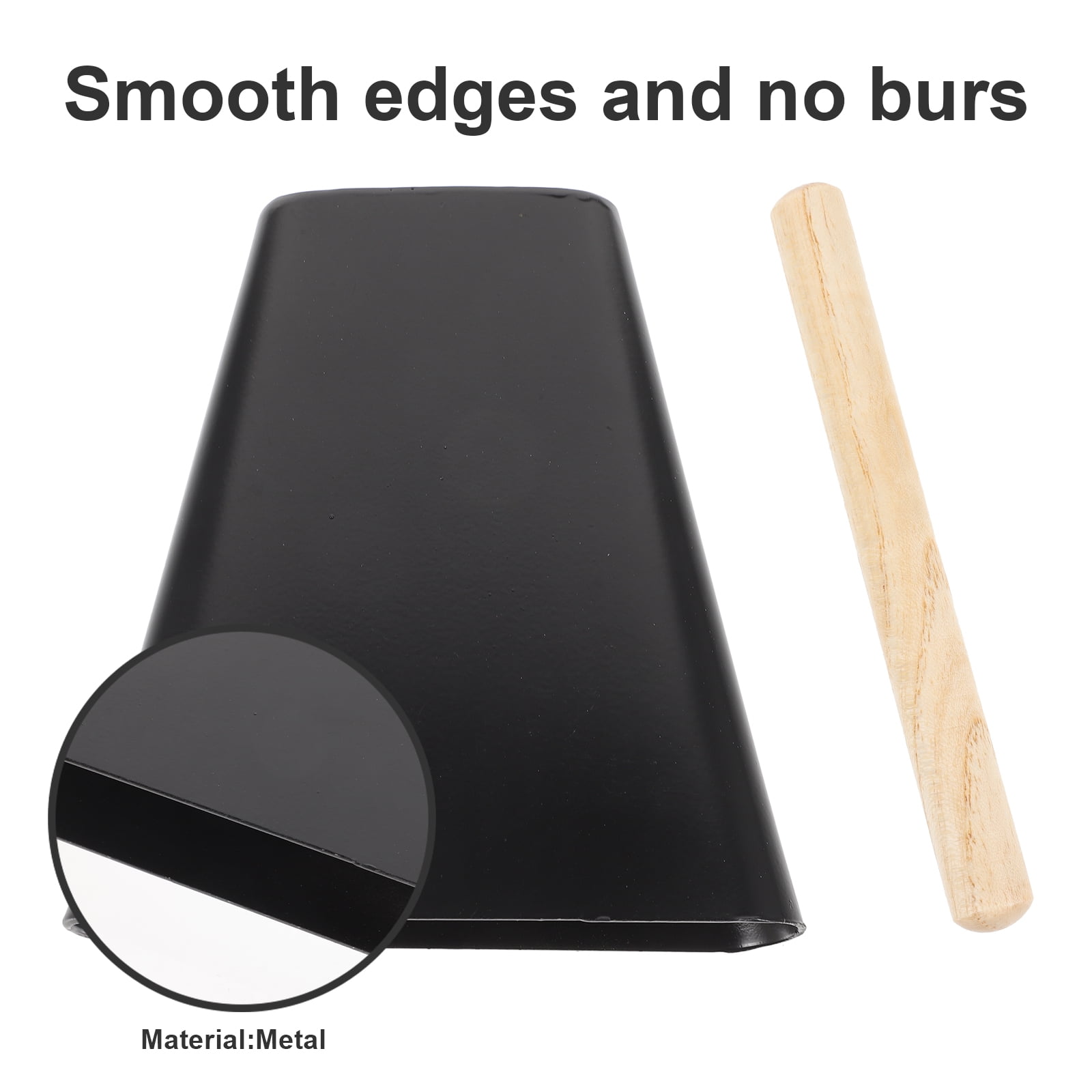 Yuangui Cowbell Percussion Instrument Latin Stick Wooden Sticks Mallets ...