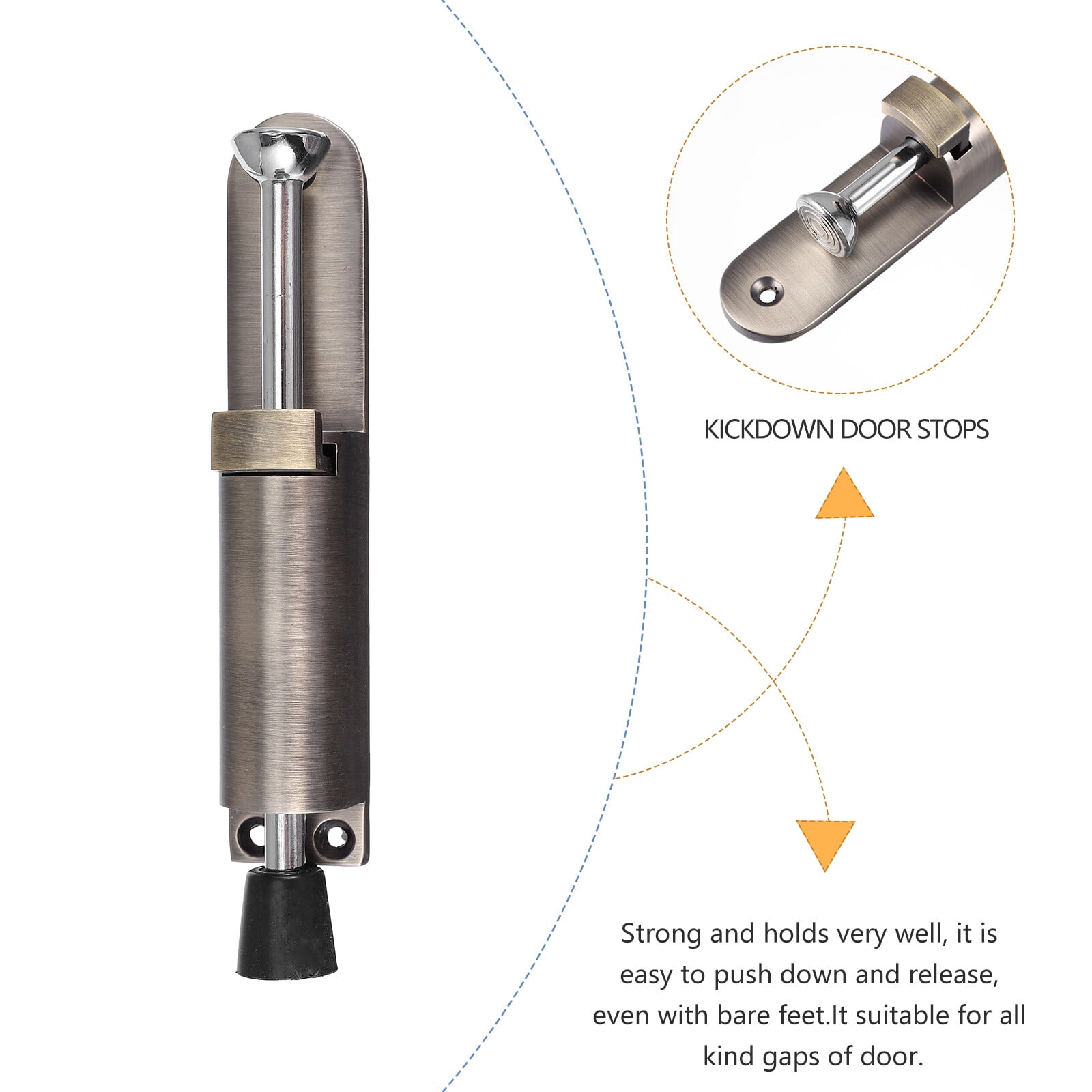 Yuangui Door Stop Holder Down Kick Kickdown Stopper Gate Locks Stops ...