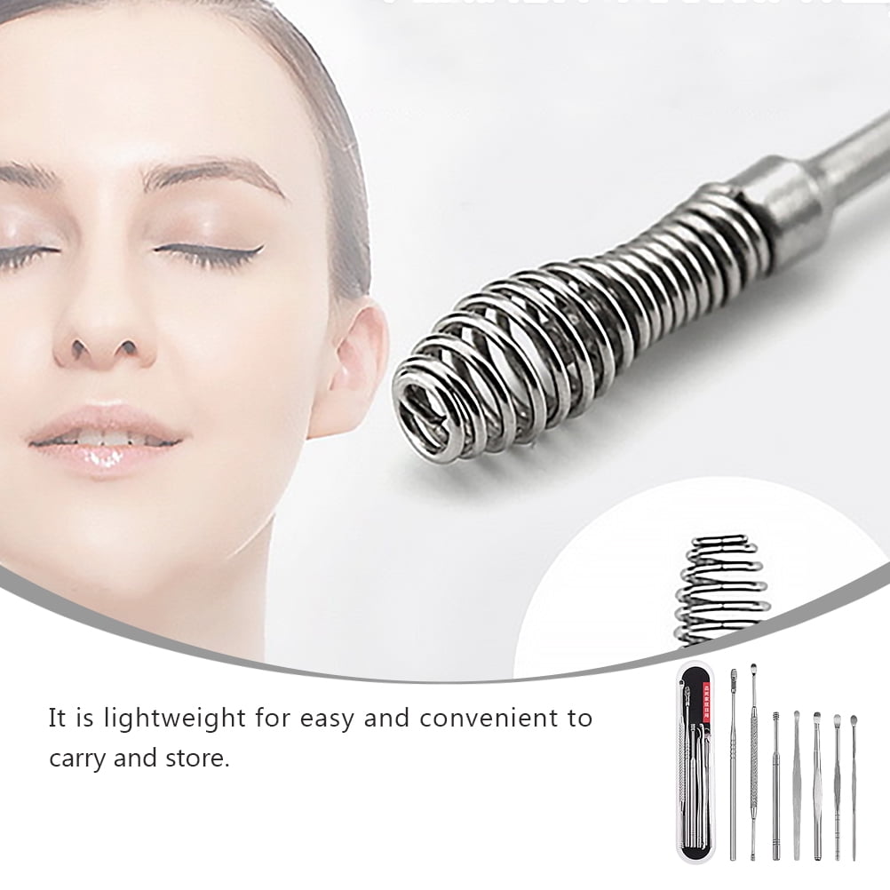 Yuangui Ear Cleaning Wax Scoop Swab Scraper Tool Cleaner Removal Steel ...