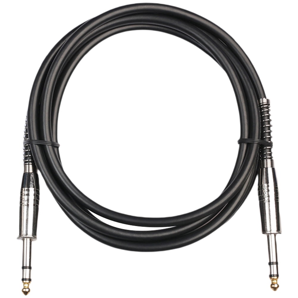 Yuangui Electric Guitar Audio Cable 6.35mm Stereo Speaker Cable Black ...