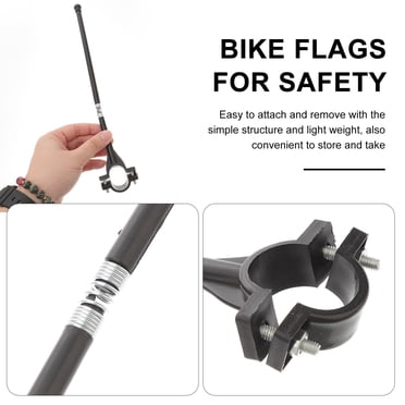 LEXSOMEO 2 Sets of Advertising Bike Flag Cycling Bike Flag Tail Flag ...