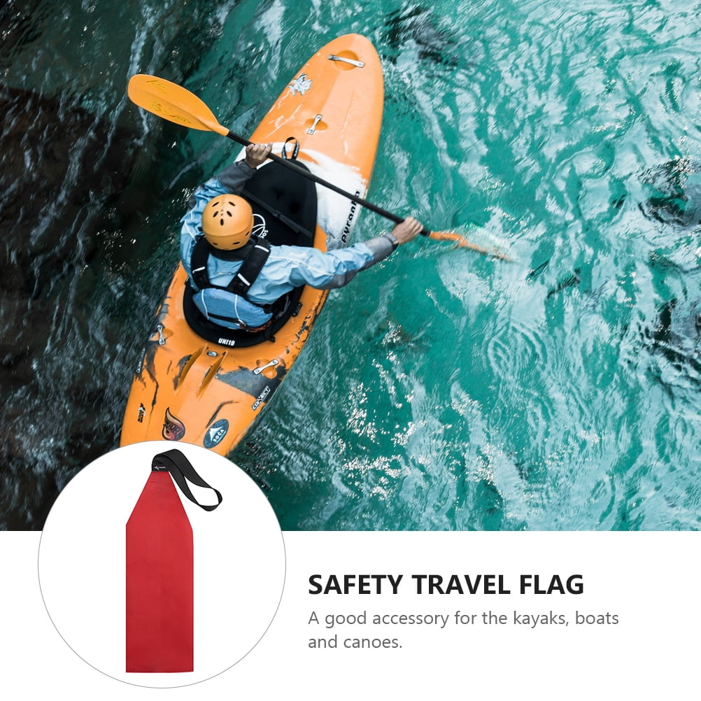Yuangui Flag Warning Safety Kayak Flag Towing Tow Red Canoestruck ...