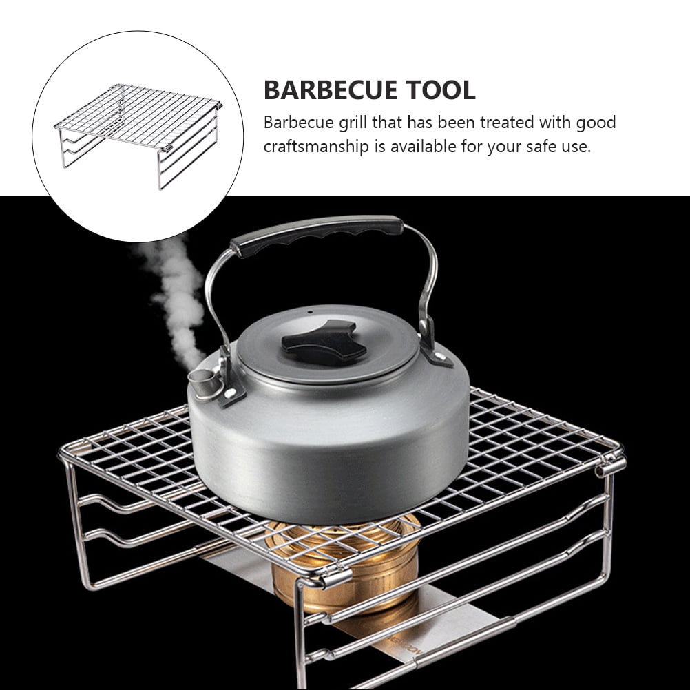 Yuangui Folding Stainless Steel Campfire BBQ Grill for Camping ...