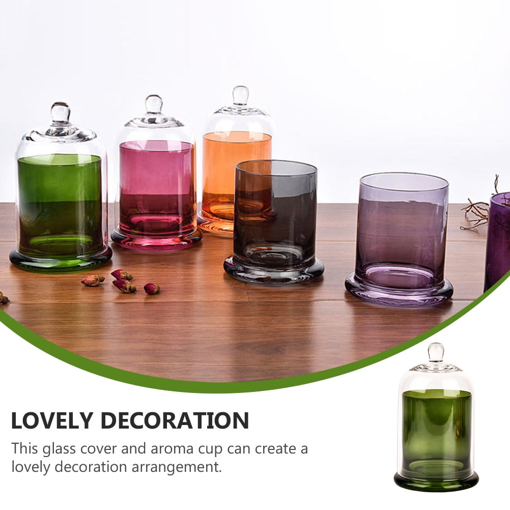 Yuangui Glass Domecloche Bell Display Cover Cake Jar Rose Dome Holder ...