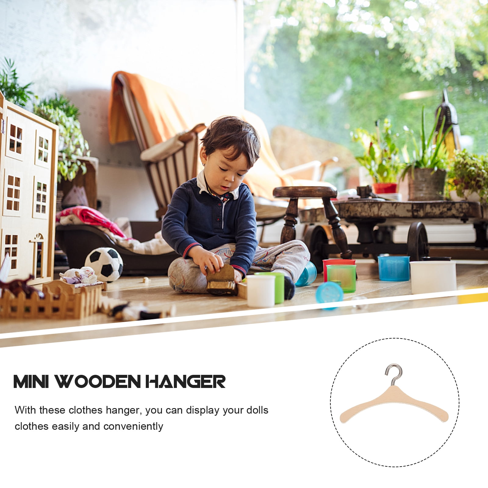 Yuangui Hangersclothes Accessories Miniature Woodhanger Rack Dress Life ...