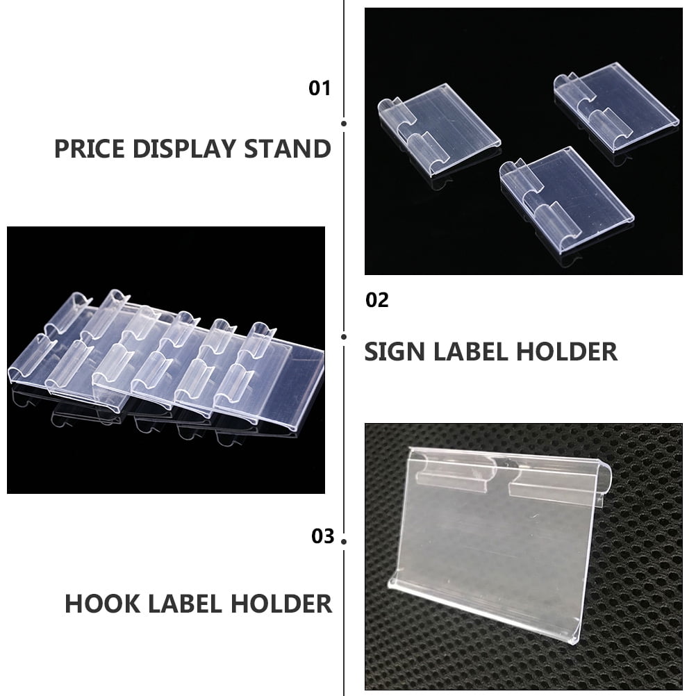 Yuangui Holder Label Tag Sign Holder Shelf Price Display Retail ...